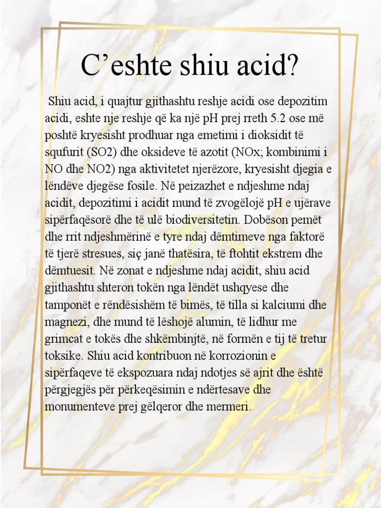 C'eshte Shiu Acid? | PDF