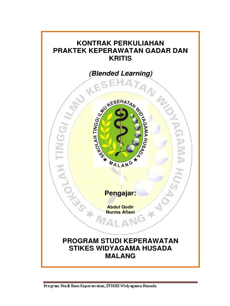 RPS - Mata Kuliah Profesi Keperawatan Gadar Dan Kritis Blended 2020-2021 | PDF | Pengembangan ...