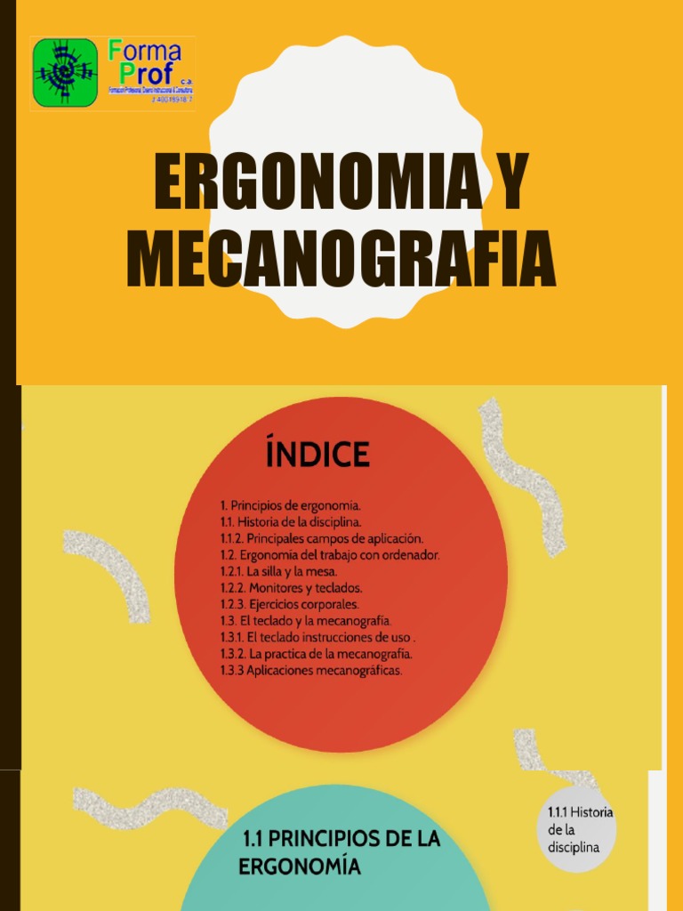 Ergonomia y Mecanografia | PDF