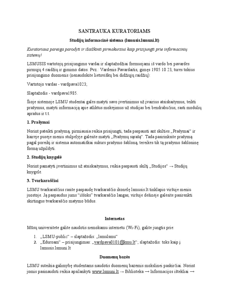 Informacinės Sistemos | PDF