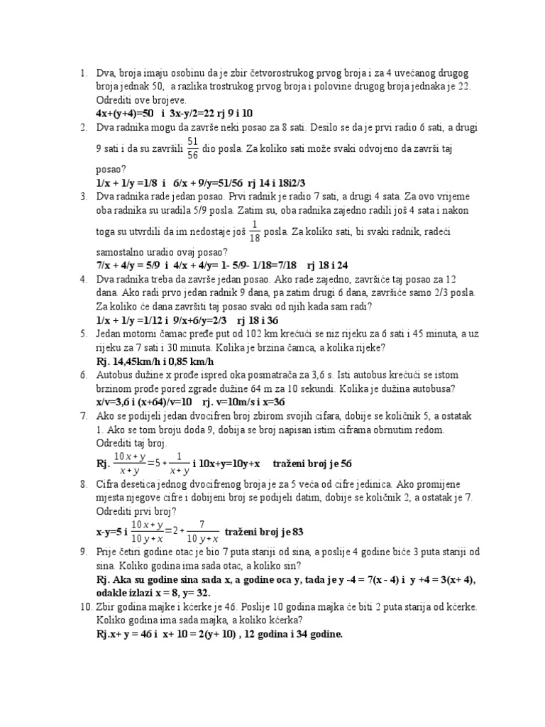 Testovi Iz Matematike | PDF