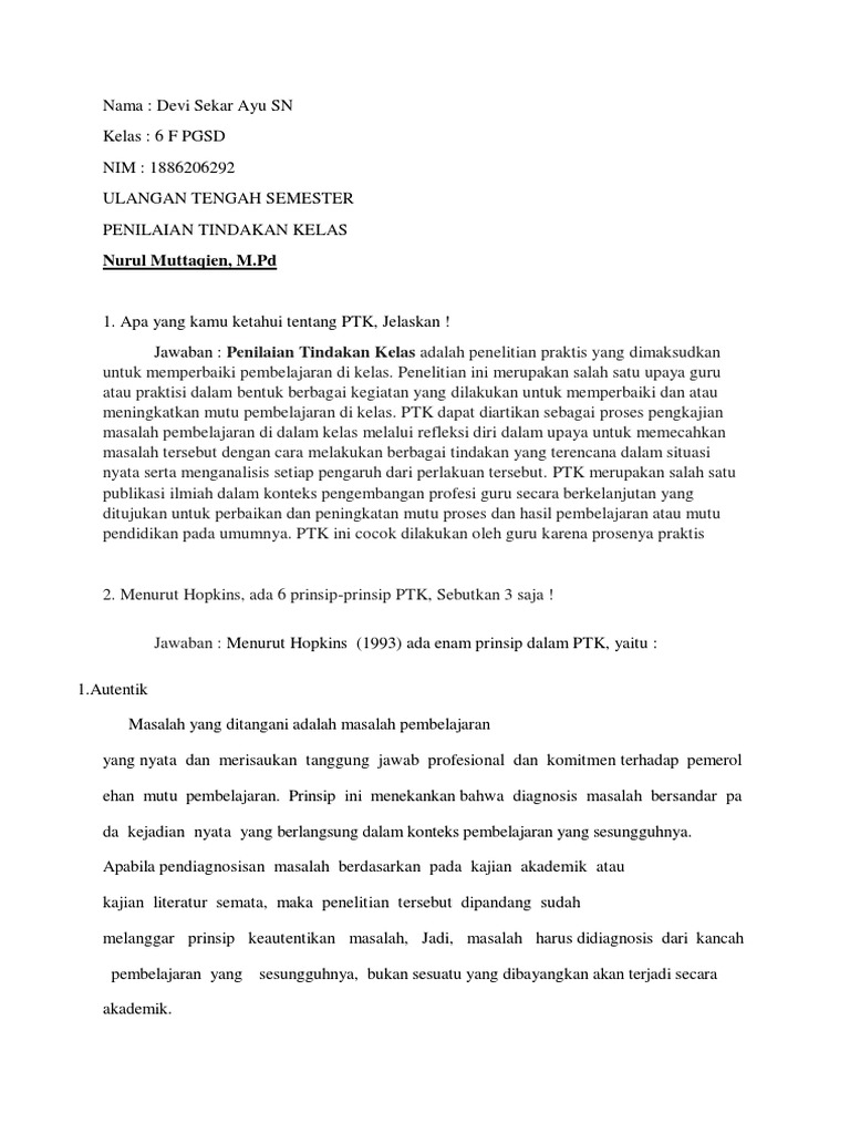 Uts - 1886206292 - Devi Sekar Ayu SN 2 | PDF | Karier & Perkembangan | Pengembangan Diri