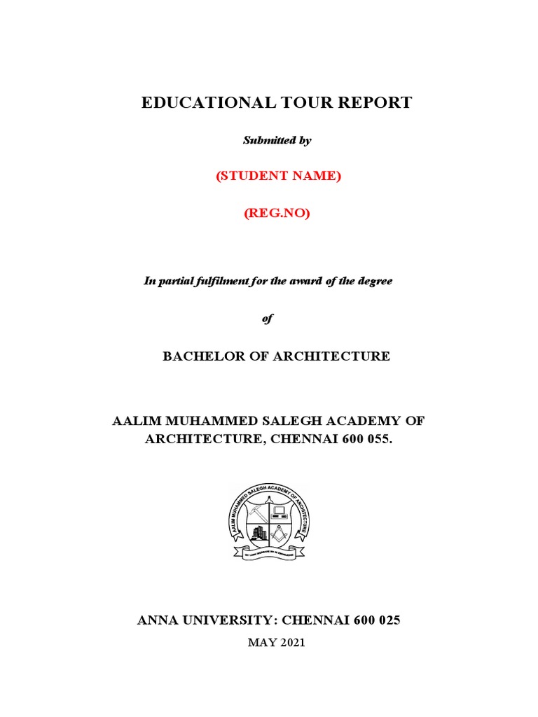 Architecture Study Tour Report | PDF