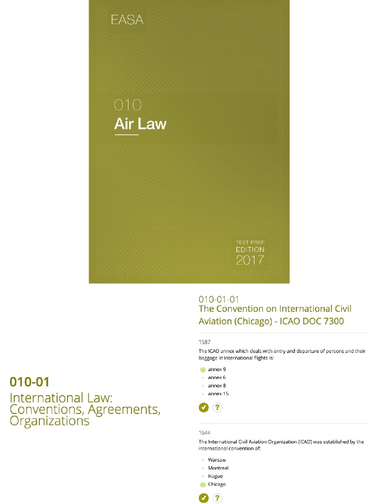ATPL Air Law Part-1 | PDF