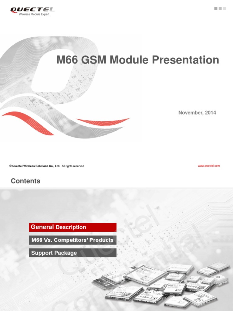 Quectel M66 GSM Presentation V1.1 | PDF | General Packet Radio Service ...