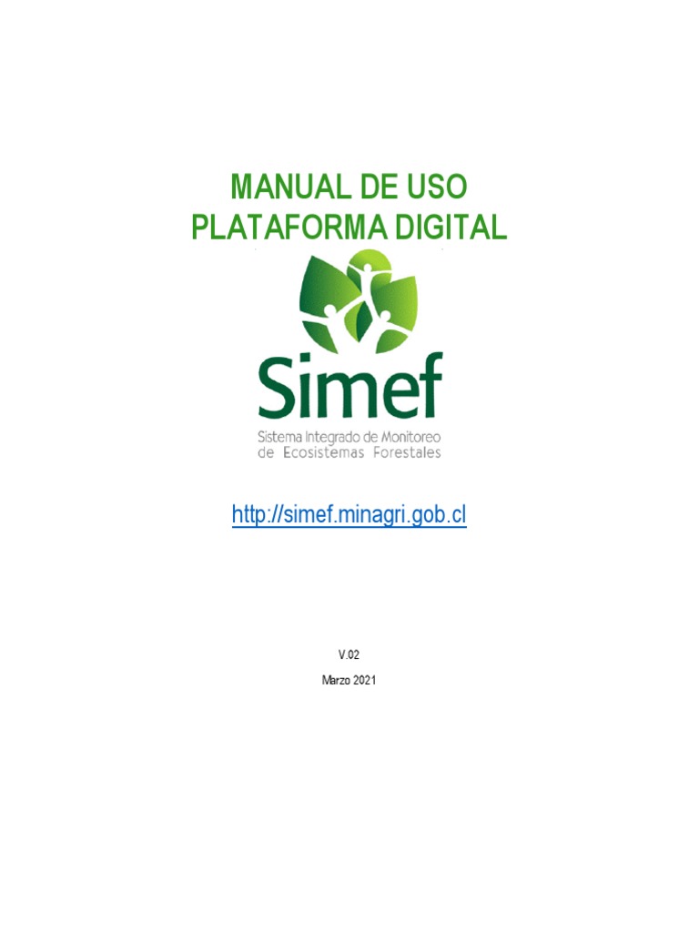 Guía de Uso de la Plataforma SIMEF | PDF | Los bosques | Fondo Mundial ...