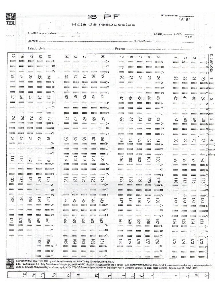 Test 16-PF | PDF
