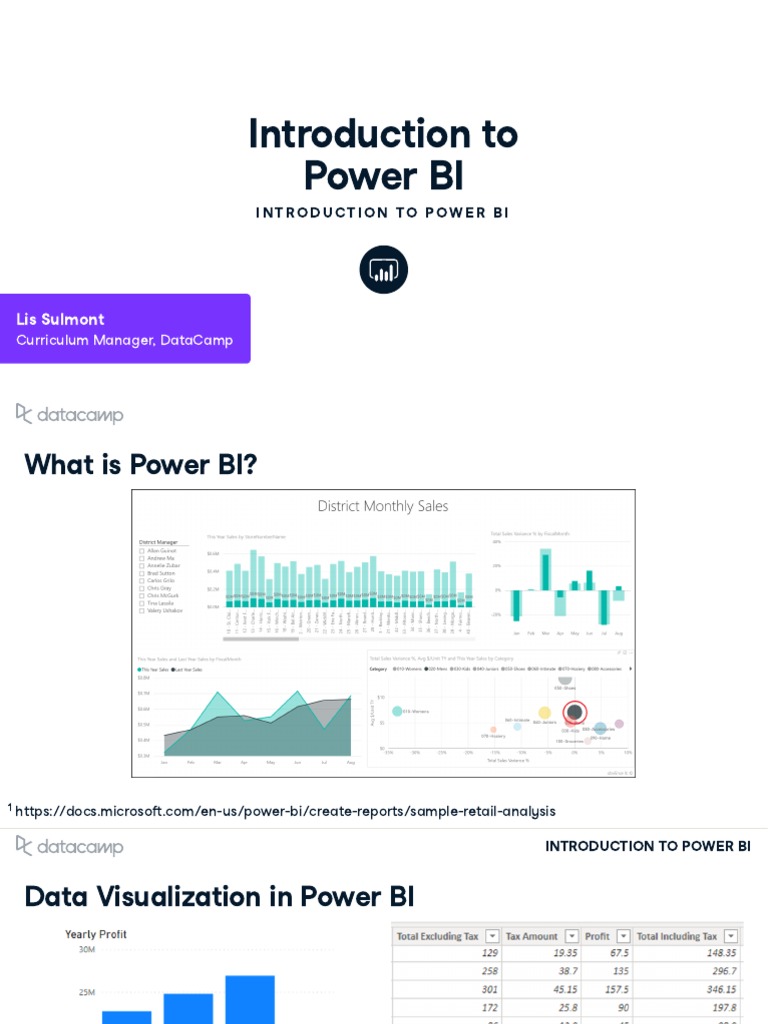 Introduction To Power BI: Lis Sulmont | Download Free PDF | Information ...