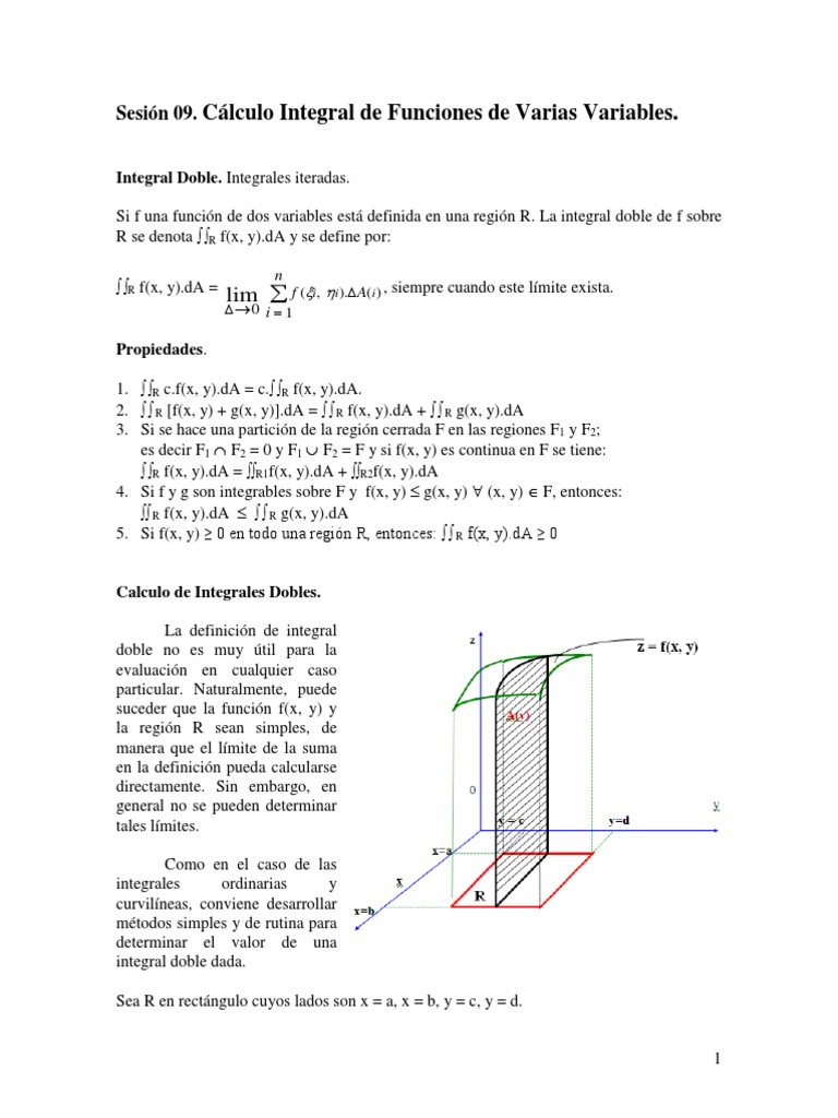 Integrales Dobles | PDF | Integral | Funciones y mapeos