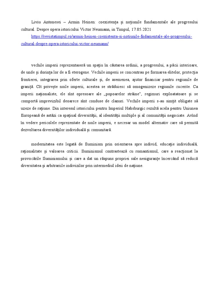 Armin Heinen - Victor Neumann | PDF