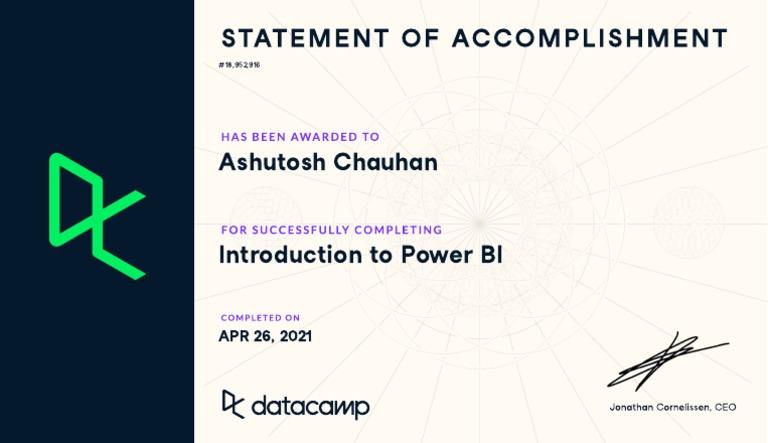 Datacamp Power BI Certificate | PDF | Technology & Engineering