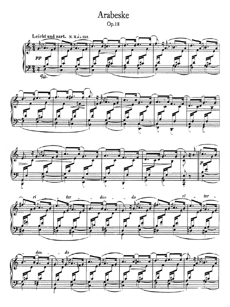 Schumann Arabesque | PDF