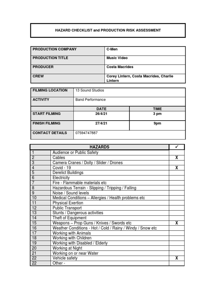 Risk Assessment Band | PDF | Risk Assessment | Risk