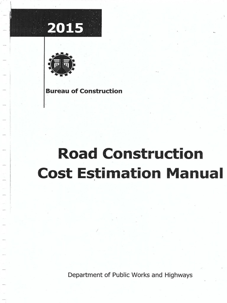 2015 DPWH Cost Estimation Manual | PDF