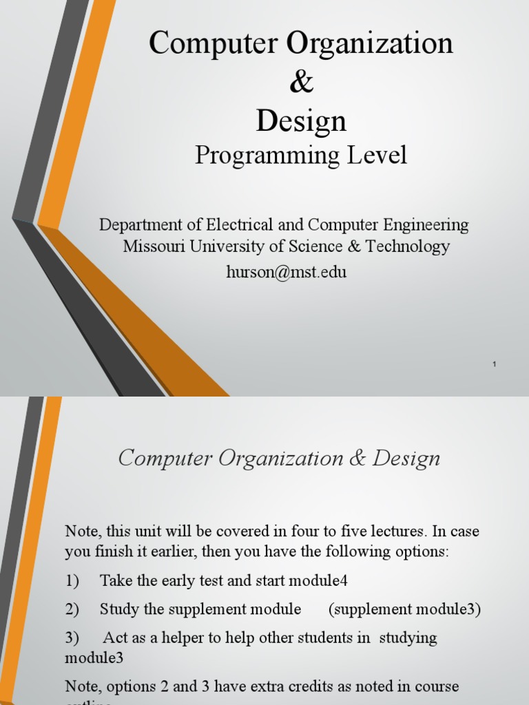 Computer Organization & Design: Programming Level | PDF | Computer Program | Programming