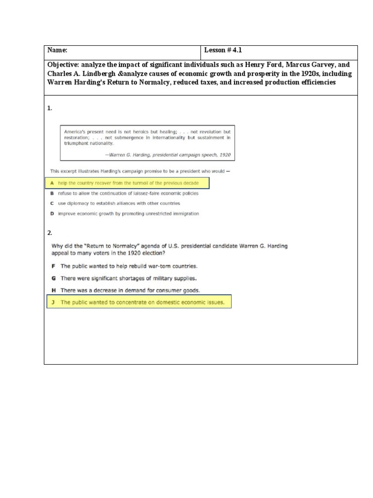 Lesson 4.1 Exit Tickets KEY | PDF