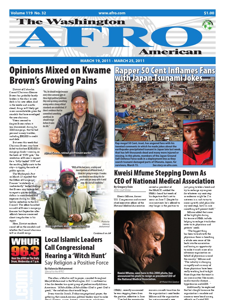 Washington D.C. Afro-American Newspaper, March 19, 2011 | PDF | Video ...