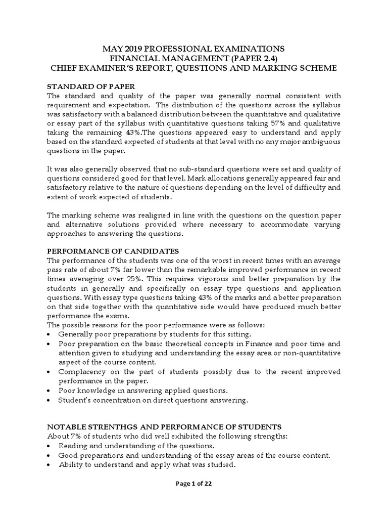 Financial Management Paper 2.4 May 2019 | Download Free PDF | Bonds ...