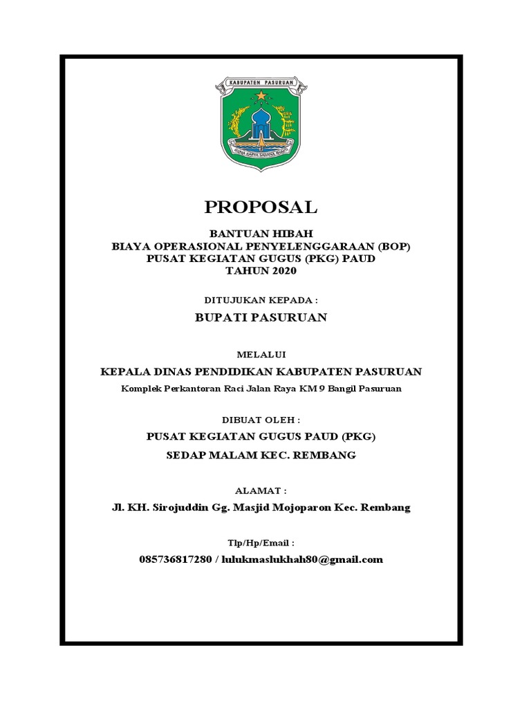 Memperoleh Dana untuk Kegiatan PKG PAUD | PDF