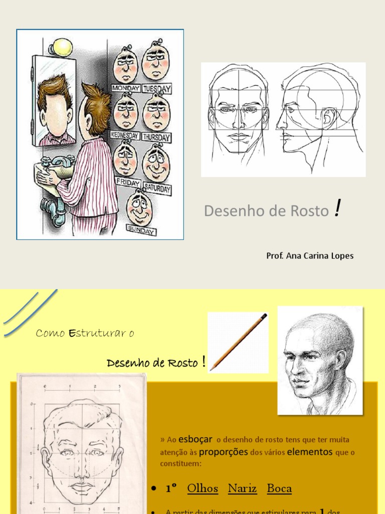 Desenho de Estrutura Do Rosto | PDF | Desenho | Olho