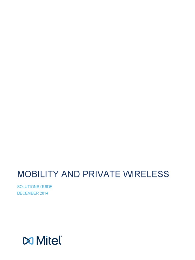 Mitel Solutions Series: Mobility and Private Wireless | PDF ...