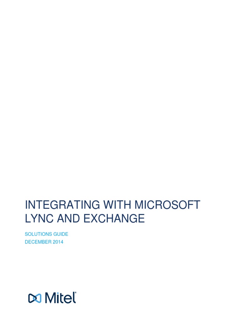 MS Lync - Exchange - Integration | PDF | Instant Messaging | Microsoft ...
