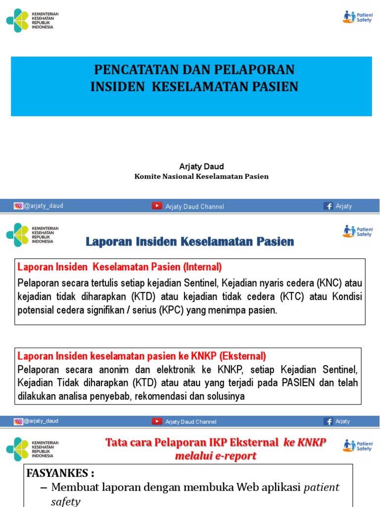 PELAPORAN DAN PENCATATAN IKP Di FKTP | PDF