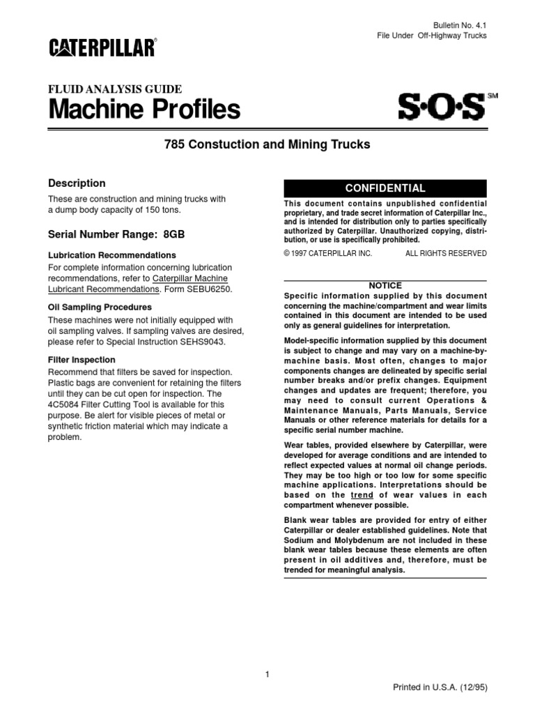 785 Trucks | PDF | Bearing (Mechanical) | Clutch
