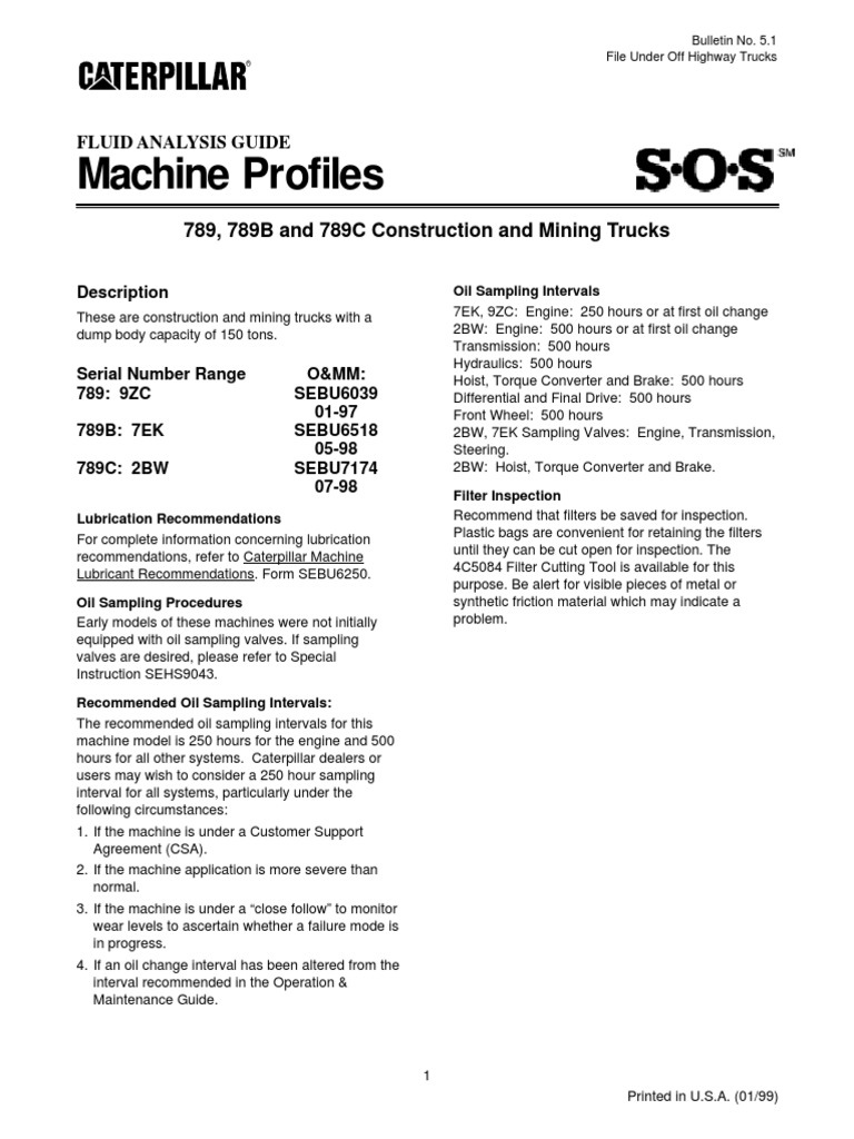 789 789b and 789c Trucks | PDF | Transmission (Mechanics) | Bearing ...
