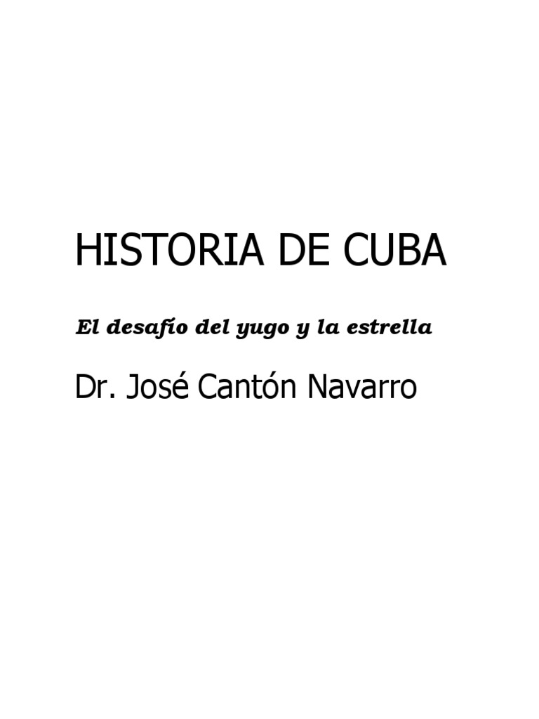 Texto Básico de Historia de Cuba, José Cantón | PDF | Cuba | Américas