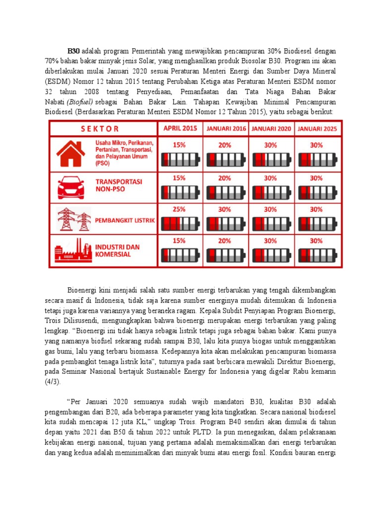 Inti Materi b30 Yang Akan Dibahas Di Poster | PDF