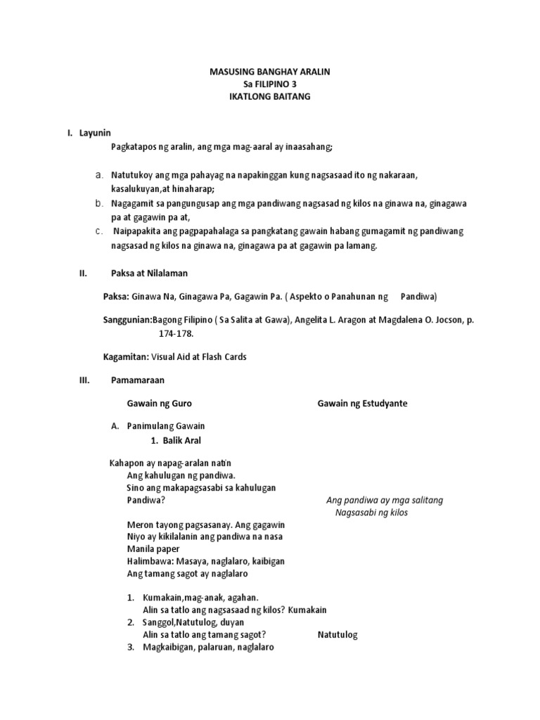 Lesson Plan Bugtong (Antonette Fronda) | PDF