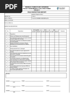 Piping Field Inspection Checklist | PDF | Pipe (Fluid Conveyance ...