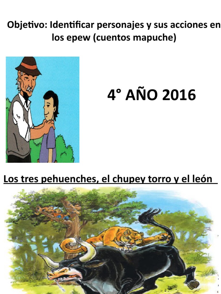Personajes y acciones en epew mapuche | PDF | Artes del Lenguaje y ...