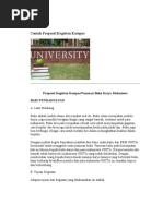 Struktur Proposal Kegiatan | PDF