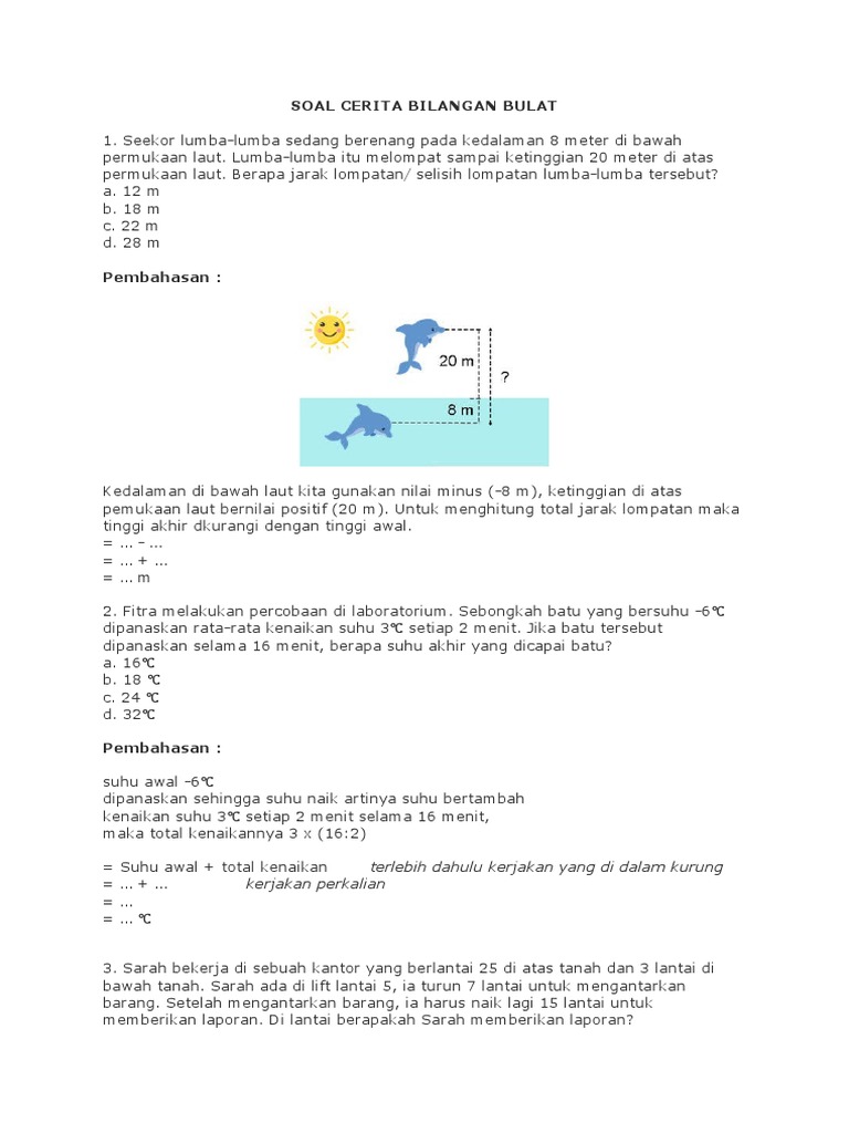 Soal Cerita Bilbul | PDF | Metode & Bahan Ajar