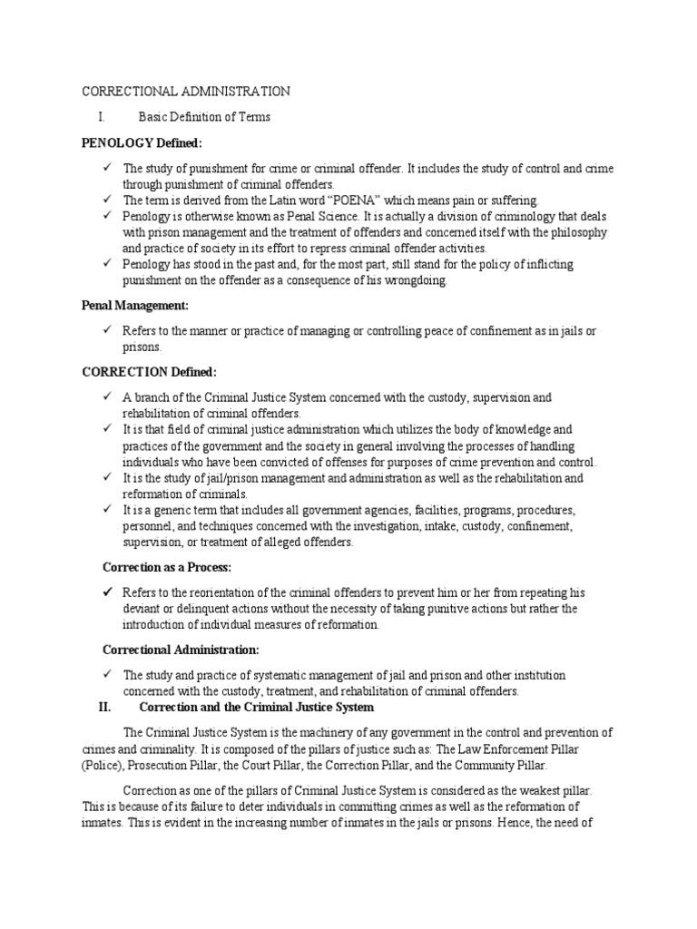Correctional Administration | PDF | Prison | Penology