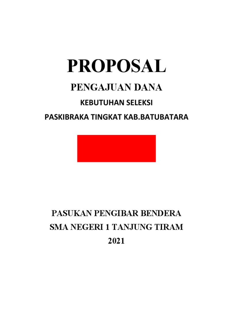 Proposal Permohonan Dana Paskib | PDF
