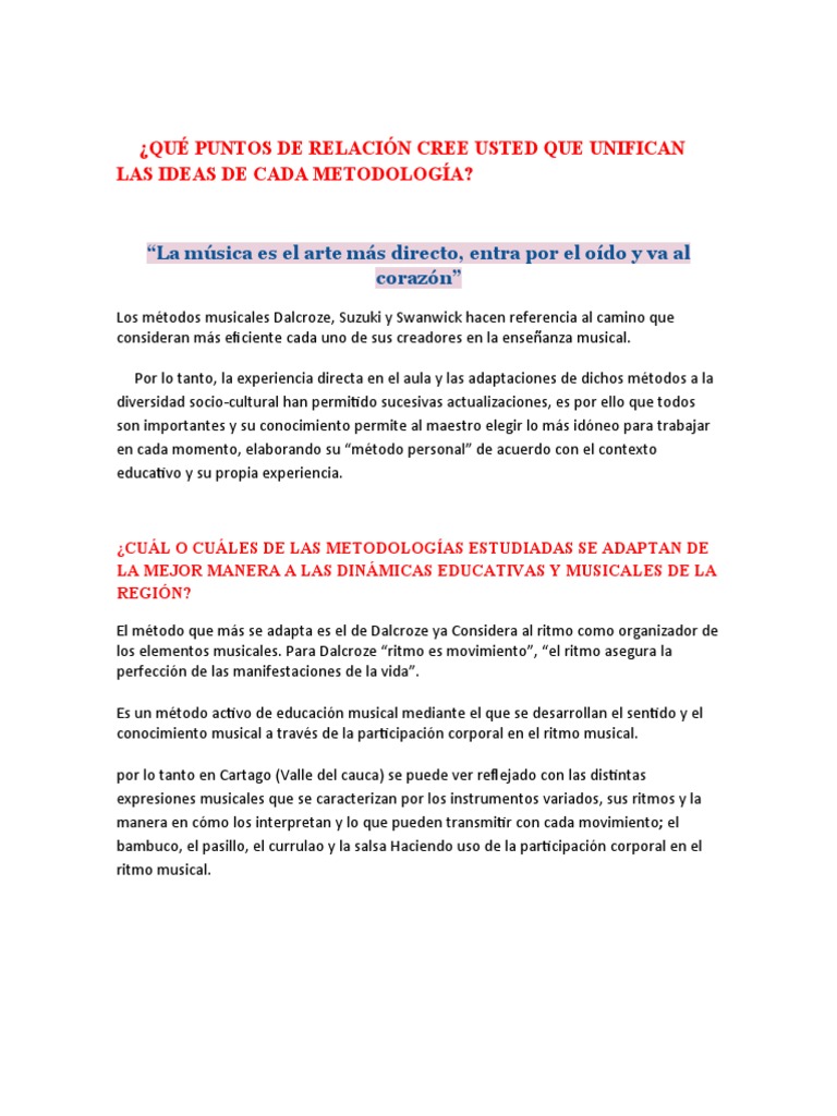 Expresión Musical Foro | PDF | Estudios de idiomas extranjeros | Arte