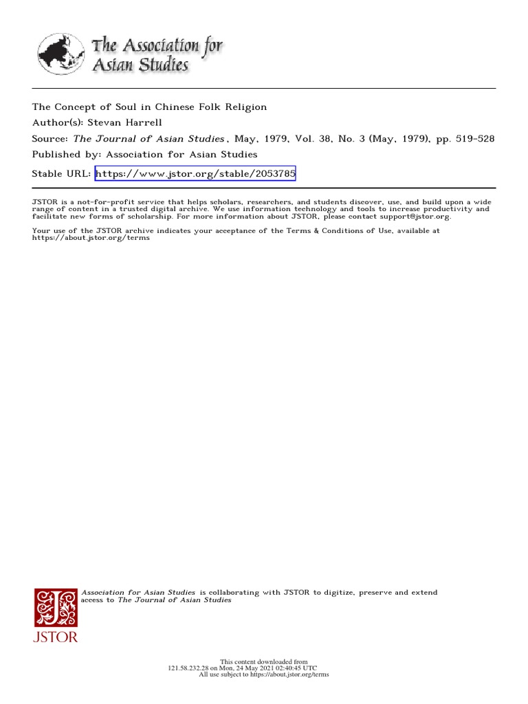Understanding the Chinese Soul Concept | PDF | Veneration Of The Dead ...