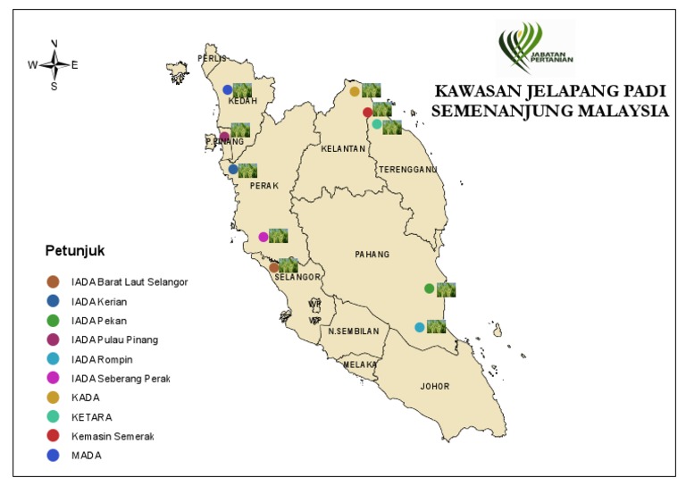 Peta Jelapang Padi Semenanjung | PDF