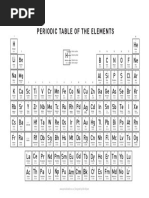 CHEM SPM Periodic Table BW | PDF | Chemical Elements | Silicon