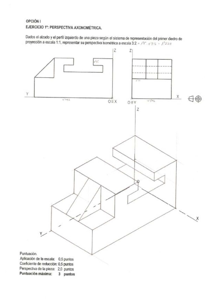 perspectiva axonometrica y caballera