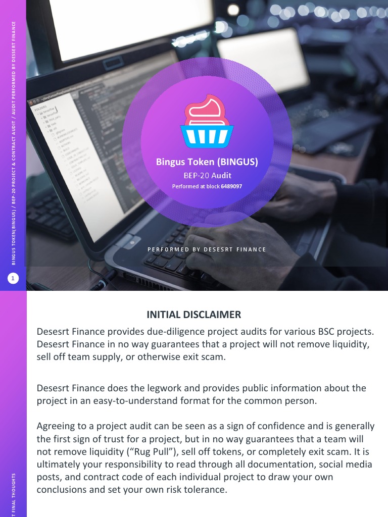 Bingus Token BEP 20 Audit 6489097 | PDF | Transport Layer Security ...
