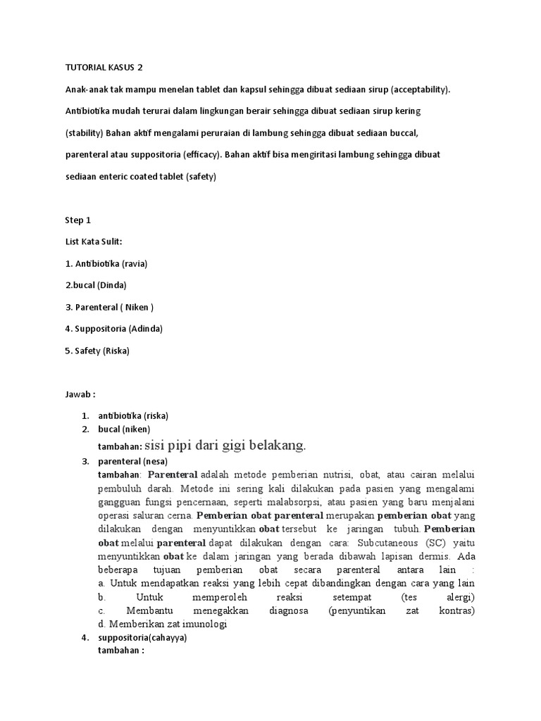 TUTORIAL KASUS 2 Idk | PDF