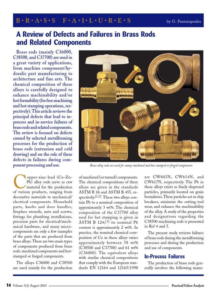 Brass Defects | PDF | Extrusion | Fracture