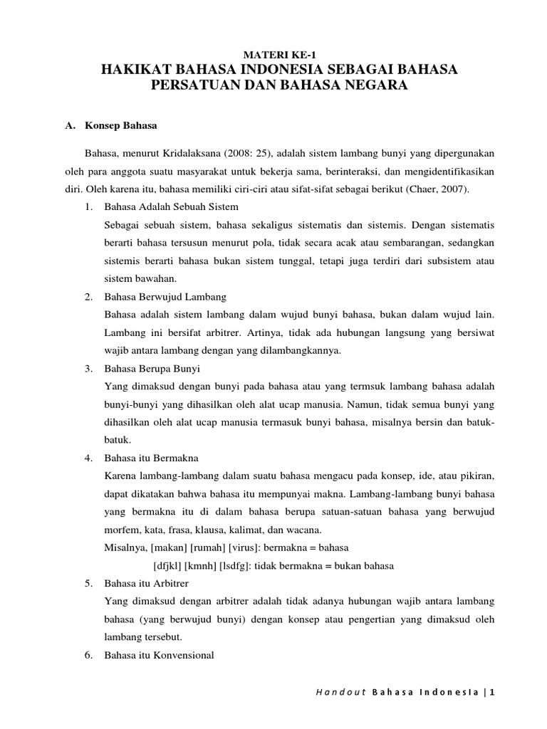 Handout Materi Ke 1 Pdf