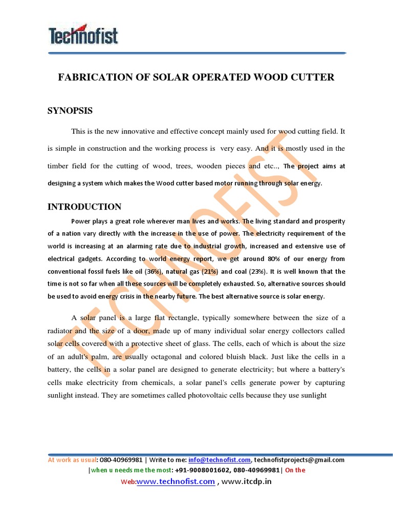 Fabrication of Solar Operated Grinding Machine | PDF | Solar Energy ...