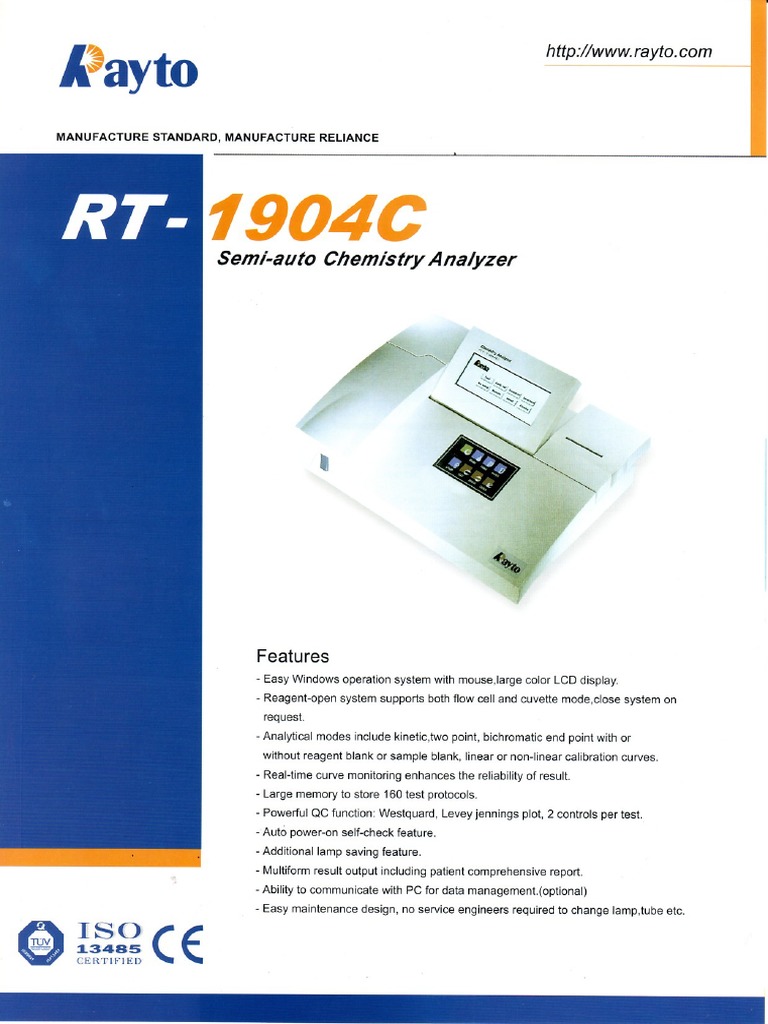 Brosure Rayto RT 1904C | PDF