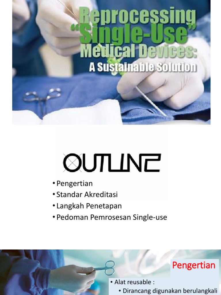 Panduan Reuse Alat Medis Single-Use | PDF